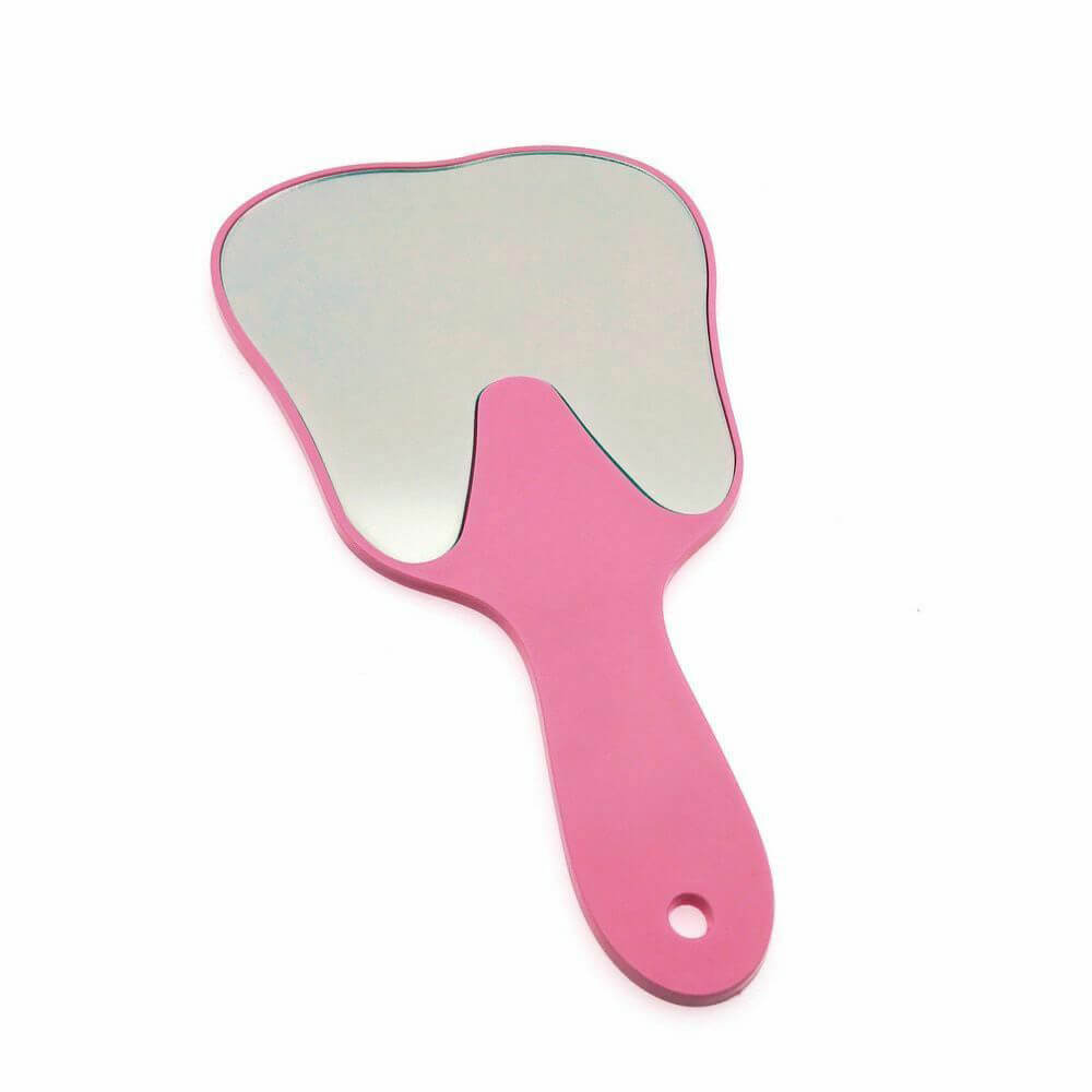 Tooth Shaped Hand Held Mirror Dental Adorable Mirror Oral Teeth Care ...