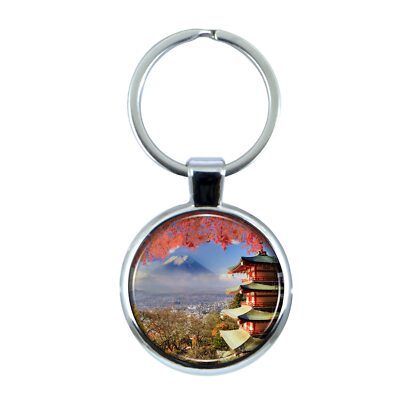VILLA CRAFT Tokyo Japan Keychain with Epoxy Dome and Metal Keyring | eBay