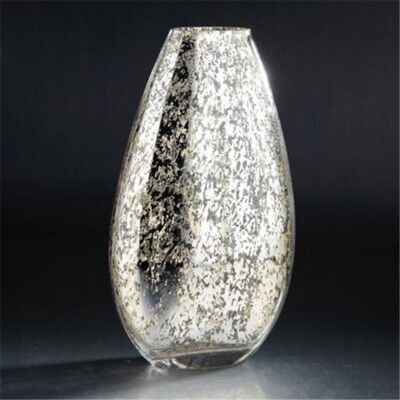 Diamond Star 95112 9.5 x 4.5 x 12 in. Glass Vase, Silver | eBay