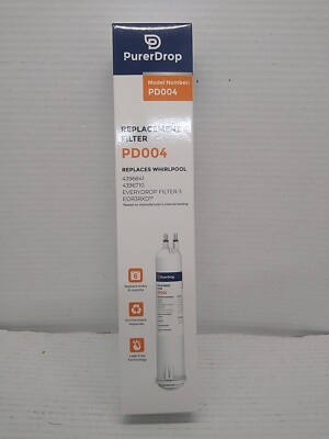 1 PurerDrop PD004 REPLACEMENT WATER FILTER # 3 Refrigerator Purer Drop ...