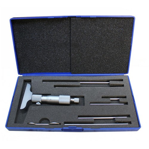 0-6'' Depth Micrometer Set Hardened Toolmaker Milling Range GRAD .001 ...