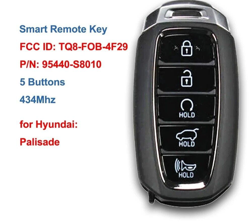 Smart Remote Car Key Fob 5 Buttons 434Mhz for Hyundai Palisade | eBay