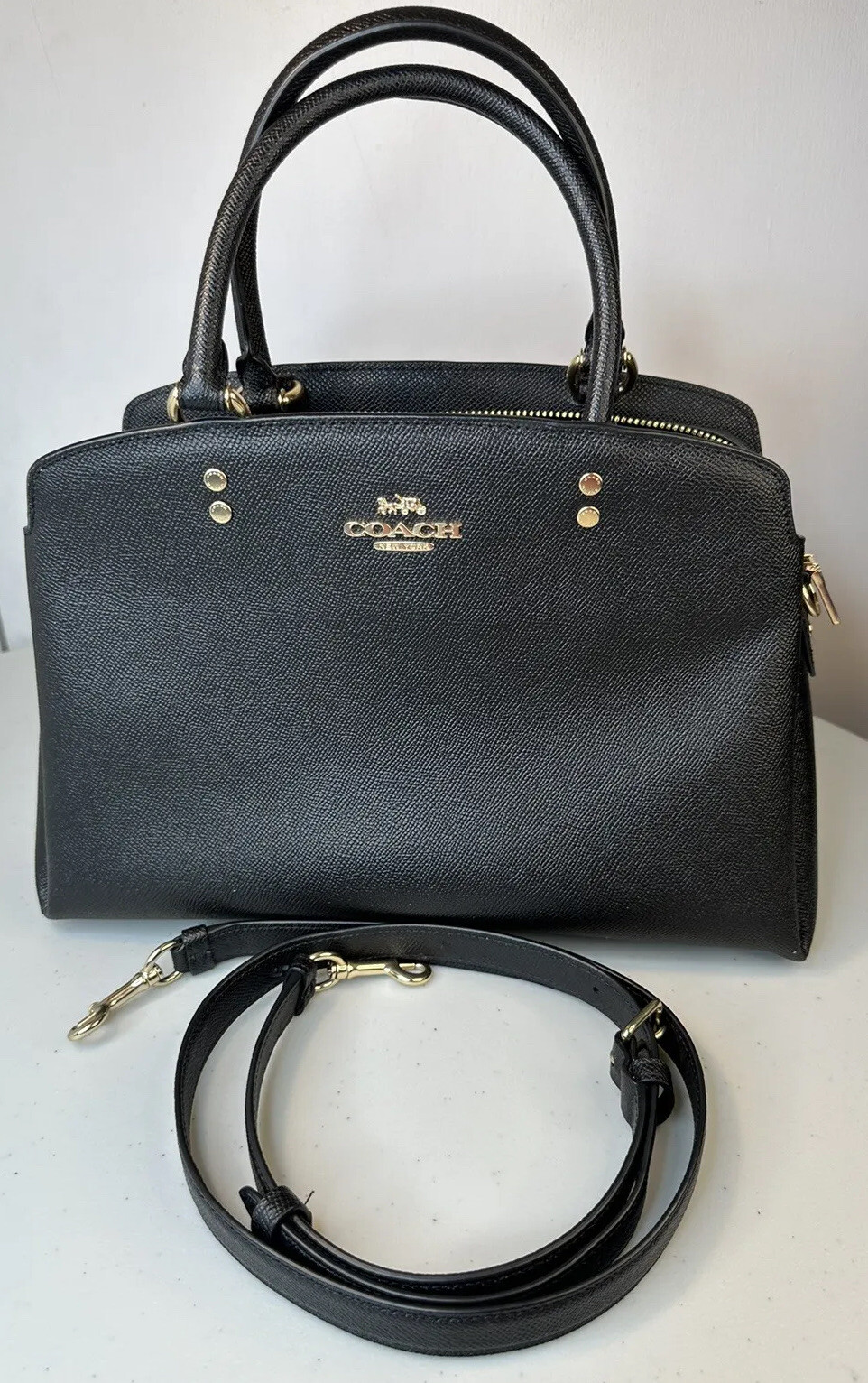 Coach Mini Lillie Carryall Satchel Crossbody Leather … - Gem