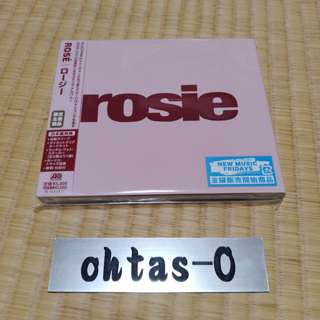 BLACKPINK ROSE ROSÉ ROSIE rosie CD Japan Limited Edition Unopened Bonus ...