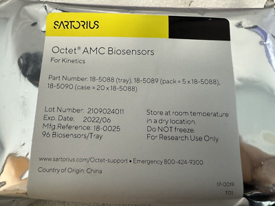 Sartorius Octet AMC Biosensors, Exp 2022/06, P/N: 18-5088, new Sealed ...