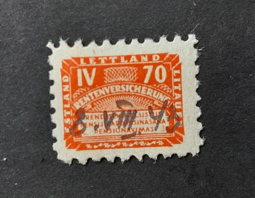 WWII German occupation Ostland Estonia Latvia Lithuania Revenue stamp ...