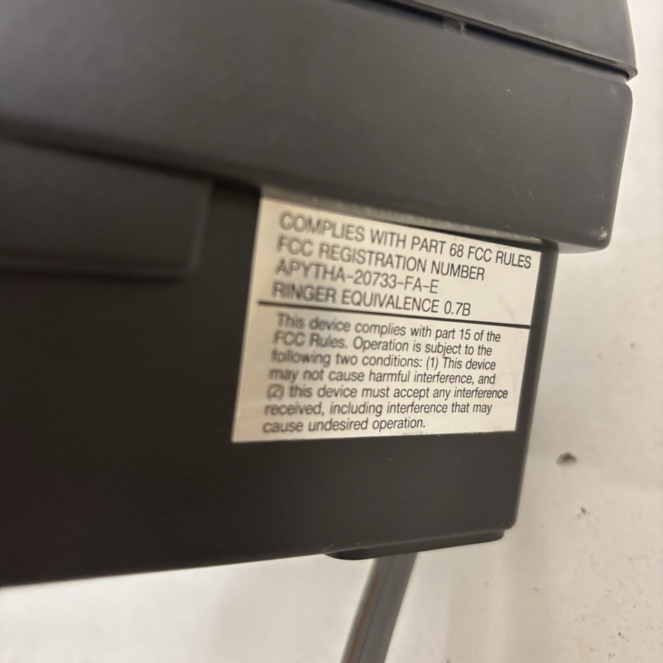 Vintage SHARP UX-105 Phone/Fax Facsimile Machine Works | eBay