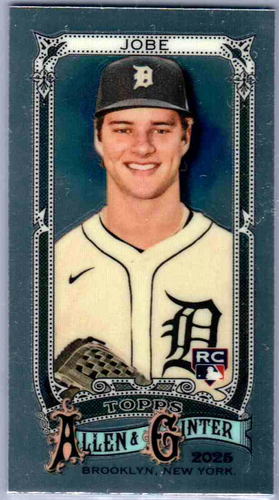 2025 Topps Allen and Ginter - Jackson Jobe #75 RC - MINI CHROME | eBay