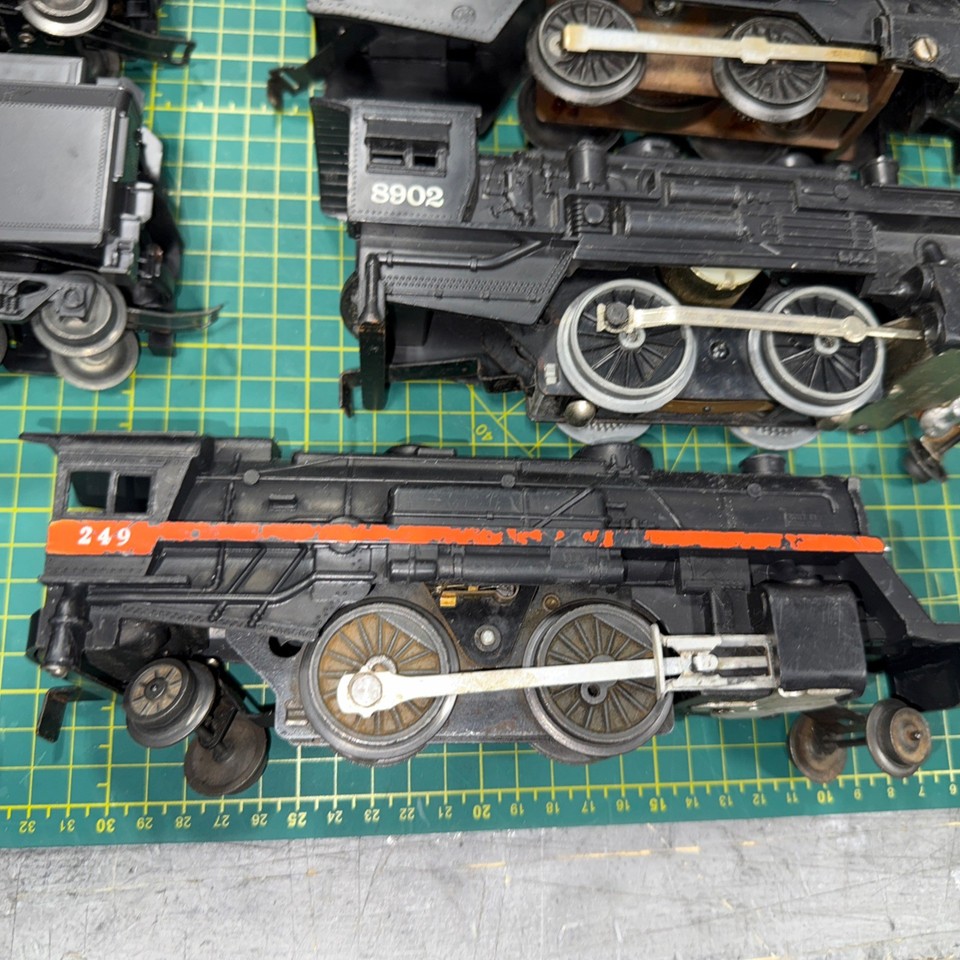 11pc Mixed Lot LIONEL Steam Locomotive & Tenders O O-27 - FIX ME! Parts ...
