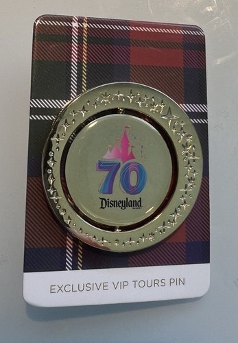 Disneyland 70th Anniversary VIP Tours Double Sided Pin 2025 New and ...