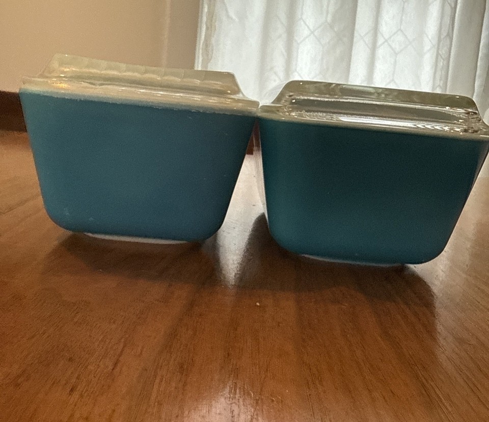 Vintage Pyrex 502 Blue Ovenware Refrigerator Dish with 502-C Ribbed Lid ...