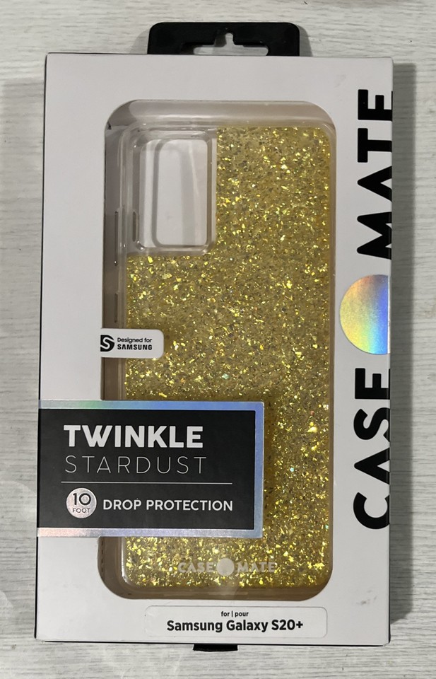 Case-Mate Twinkle Stardust Case For Samsung Galaxy S20+, Gold Glitter | eBay