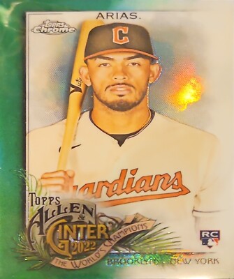 2022 Topps Allen & Ginter Chrome #251 Gabriel Arias - Green Refractor ...