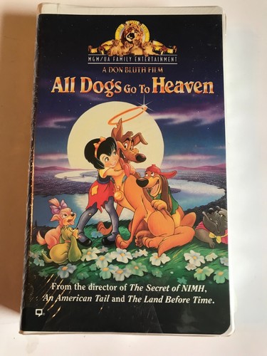 NEW ~ ALL DOGS GO TO HEAVEN ~ VHS ~ MGM/UA FAMILY ENTERTAINMENT ...