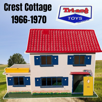 Triang - Crest Cottage 1966-70 Dolls House + Furniture | eBay UK