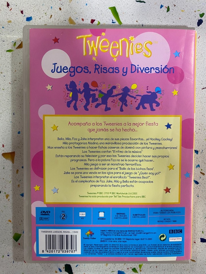 Tweenies DVD Games Funhouse Y Diversion BBC Bella Milo Fizz Jake ...