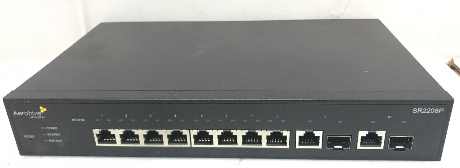 Aerohive AH-SR2208P 8-Port Managed Gigabit Ethernet Switch | eBay