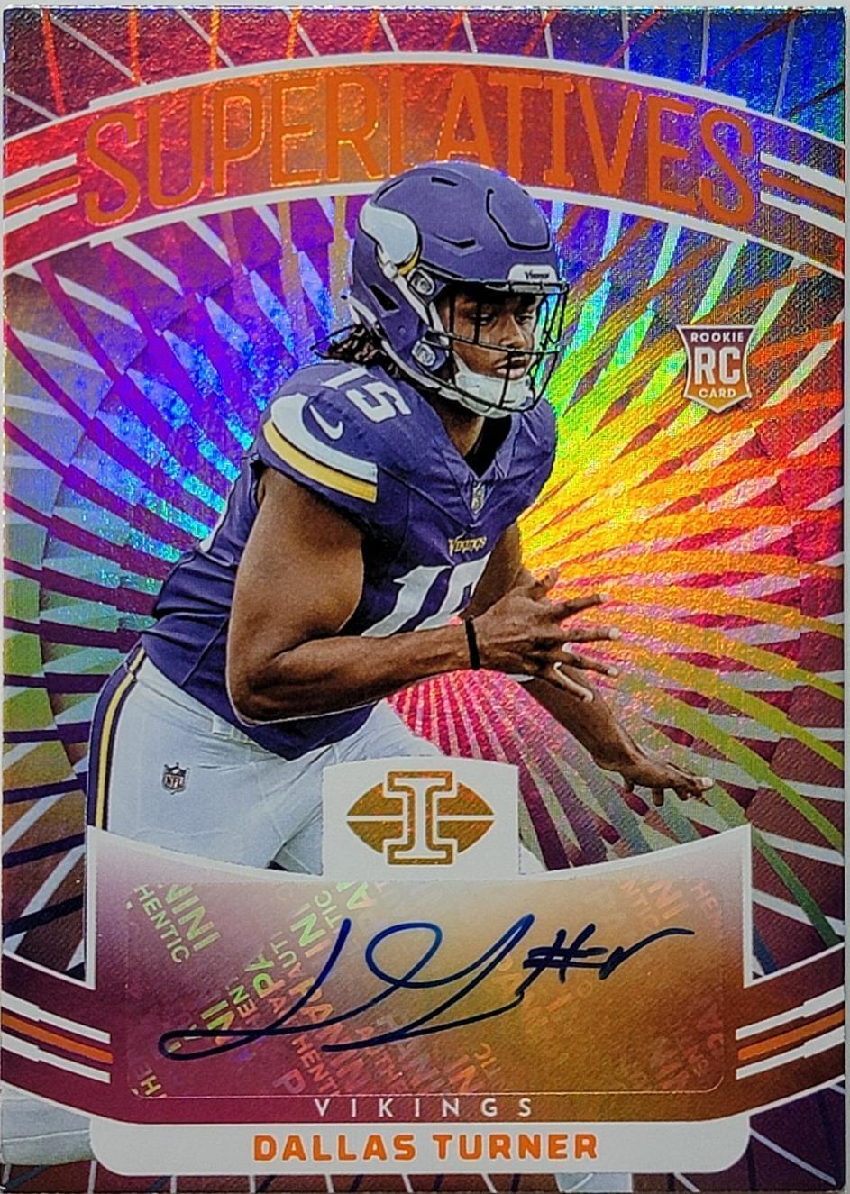 2024 Panini Illusions - Superlatives Dallas Turner #S-DTR /99 (AU, RC ...