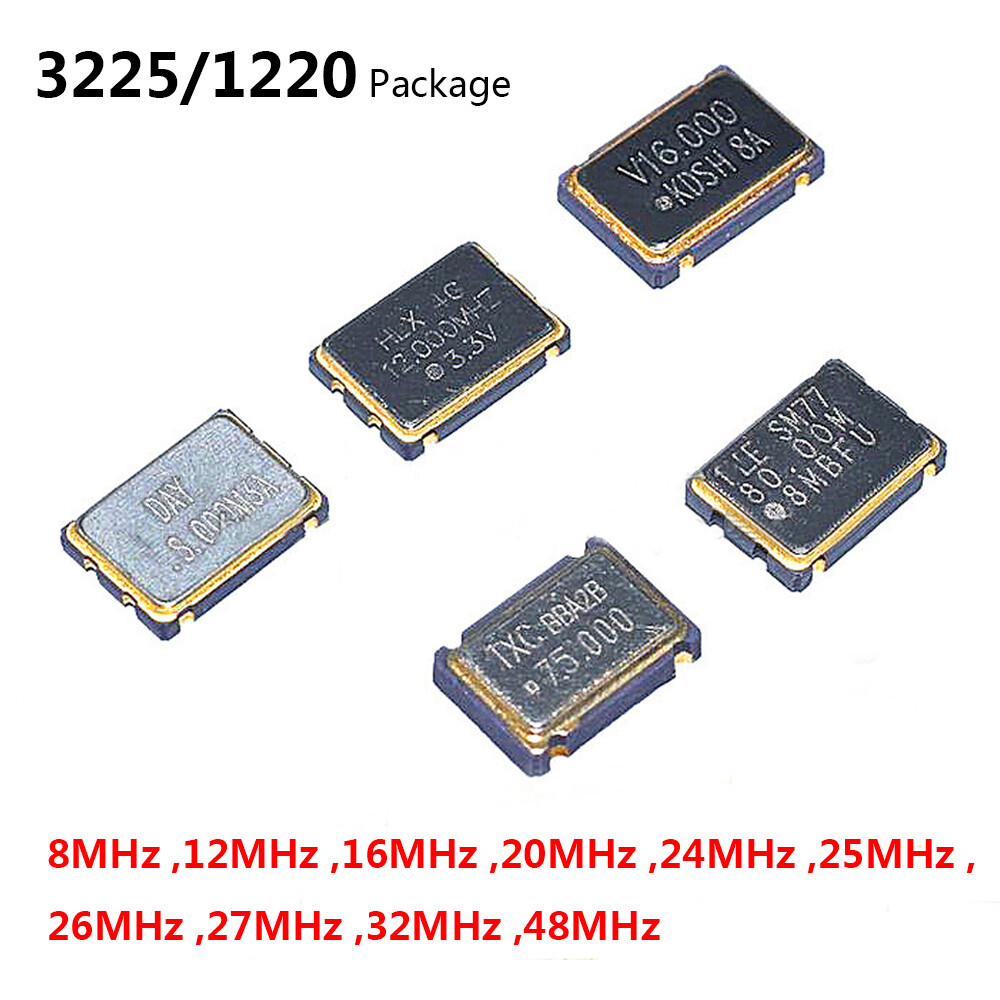 8MHz to 48MHz SMD Active Crystal Oscillator Resonator 3225 1220 Package ...