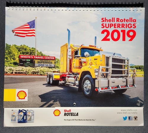 VINTAGE 2019 Shell Rotella SUPER RIGS Calendar EX | eBay