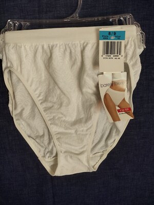 Vintage Barely There Style 2503 Solid White Swirl Print Womens Size 8/9 ...
