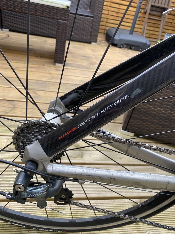 Giant Trinity Carbon Bike, Large, Drop Handle Bars + TT Handlebars ...