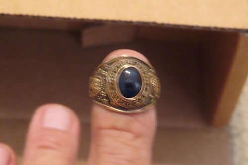 VINTAGE STEADMAN 1957 HS CLASS RING SZ 6 YELLOW GOLD KJ10K XLNT | eBay