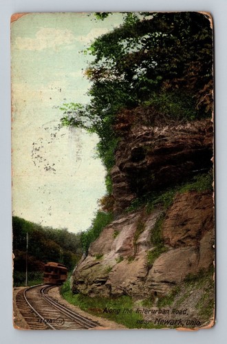 Newark OH-Ohio, Along the Interurban Road, Vintage Postcard | eBay