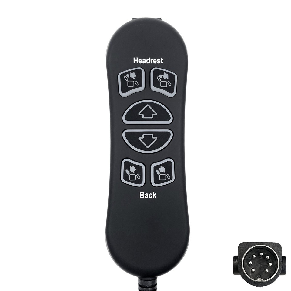 6 Button 7 Pin Lift Chair Remote Controller Replaces HHC HSW306 Hand ...