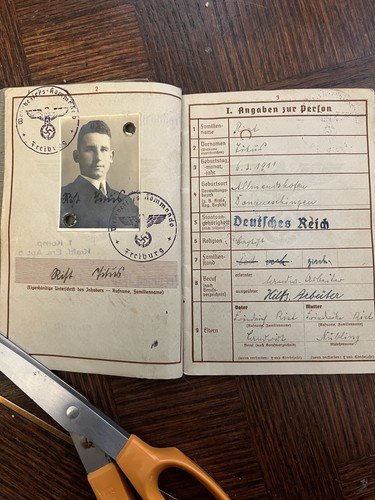 WW2 german ID Pass, wehrpass | eBay