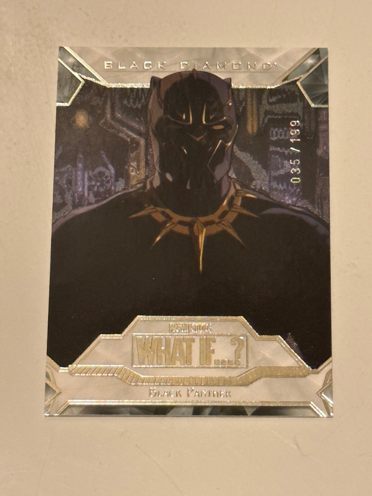 Upper Deck Marvel What If...? Black Diamond Black Panther Card BD16 ...