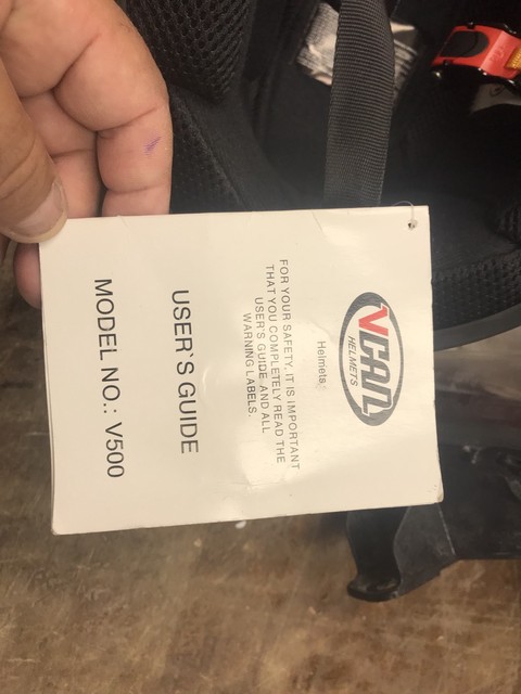 VCAN V500 Open Face ATV Scooter Motorcycle Helmet & Visor Dot Sticker ...