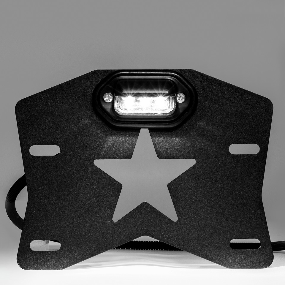 ATV/UTV LED Lighted License Plate Holder for Honda Pioneer 500 700 1000 ...
