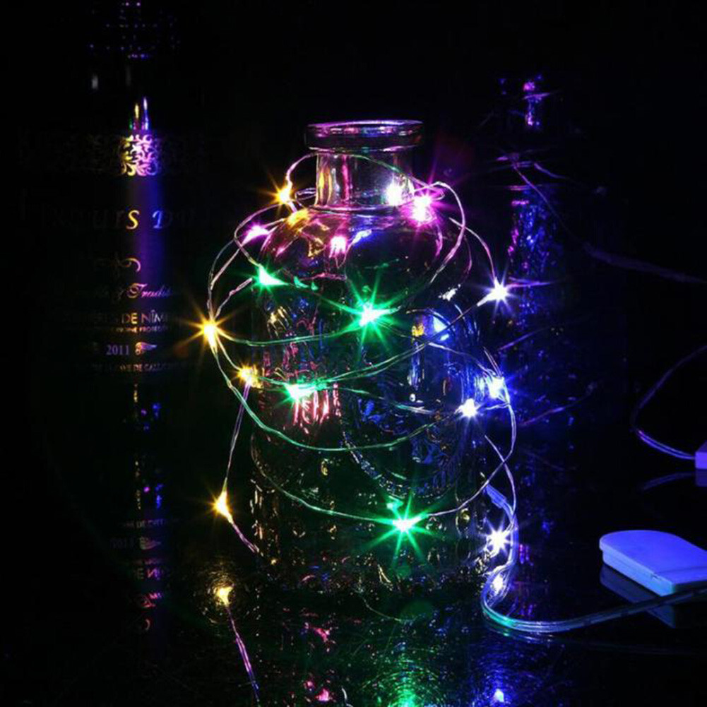 LED Star Copper Wire String Button Battery Box Lantern Lamp Christmas ...