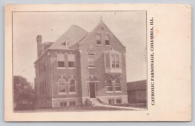Columbia Illinois, Catholic Parsonage Church, pre-1907 Monroe County IL Postcard | eBay