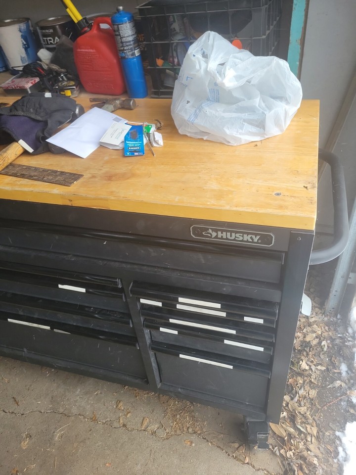 husky tool box , 61 inch, black , tools are worth 5000 , hand tools ...