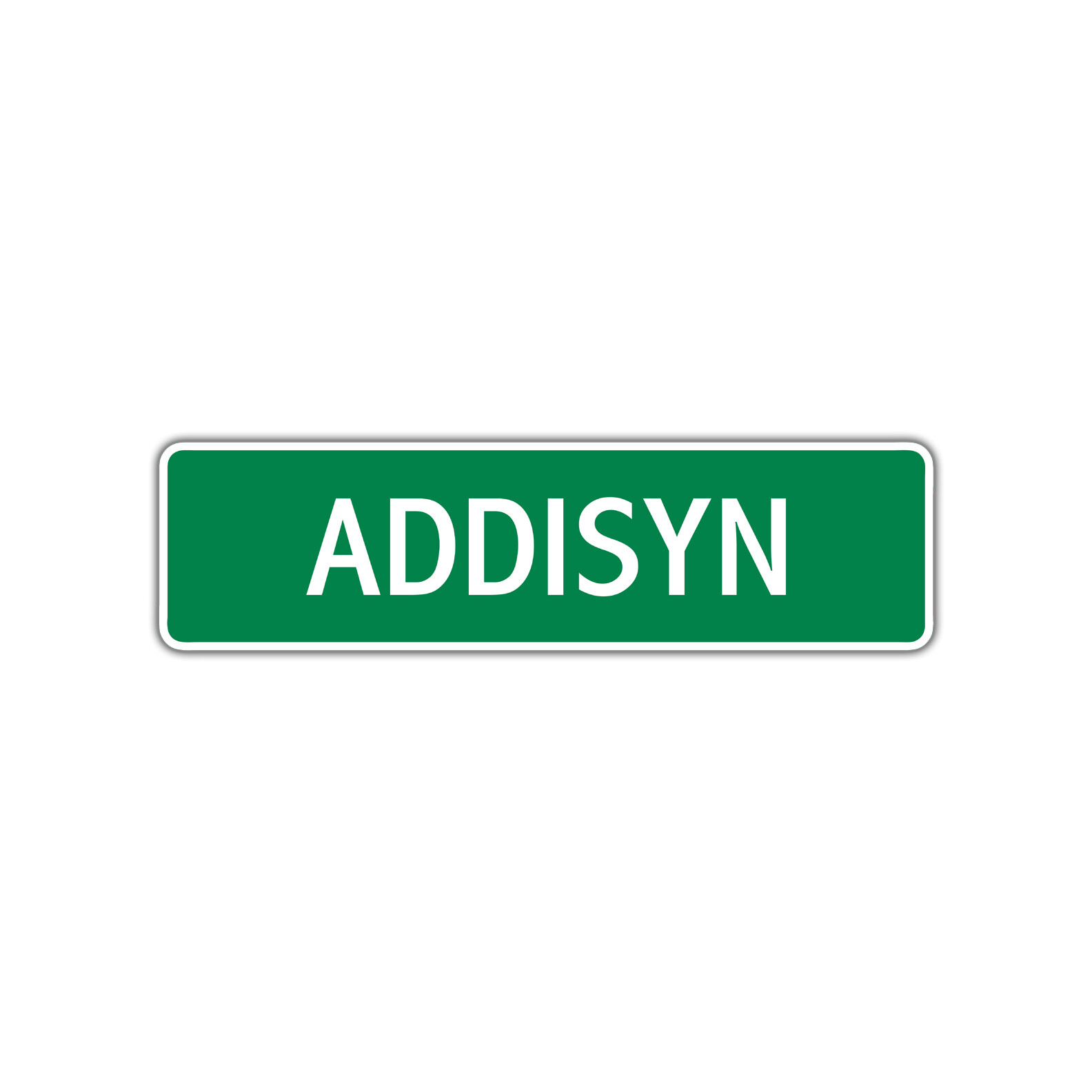 Addisyn Girls Name Letter Printed Label Art Decor Novelty Aluminum ...