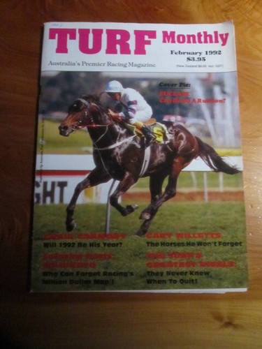 MAGAZINE RACING MAGAZINE TURF MONTHLY FEBRUARY 1992 GREAT ** MUST SEE ...