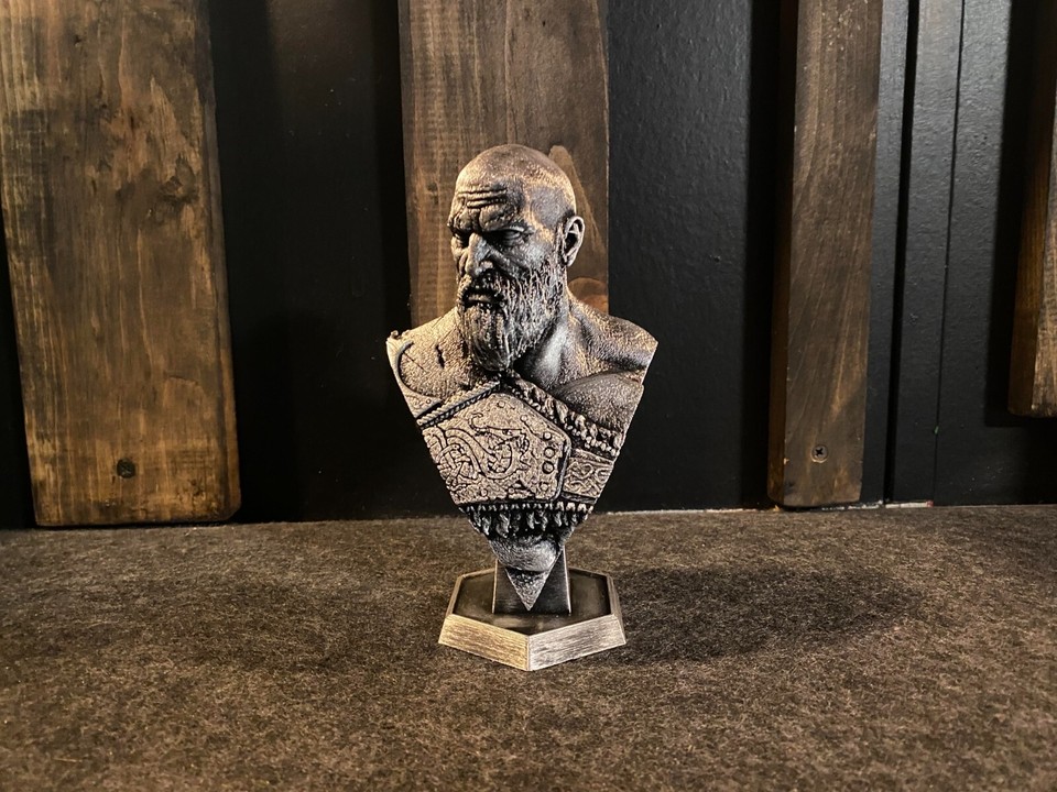 God Of War Kratos Silver Statue 6 INCHES | eBay