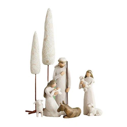 Nativity Sets For Christmas Hand-Painted Nativity Set - 7 Piece ...