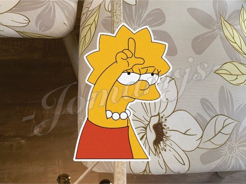 The Simpsons Lisa Simpson “Loser” Sticker anime bart homer car decal ...