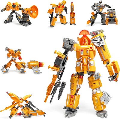 Toddler Robot Construction Set, 5-in-1 Transforming Robots Toys | eBay