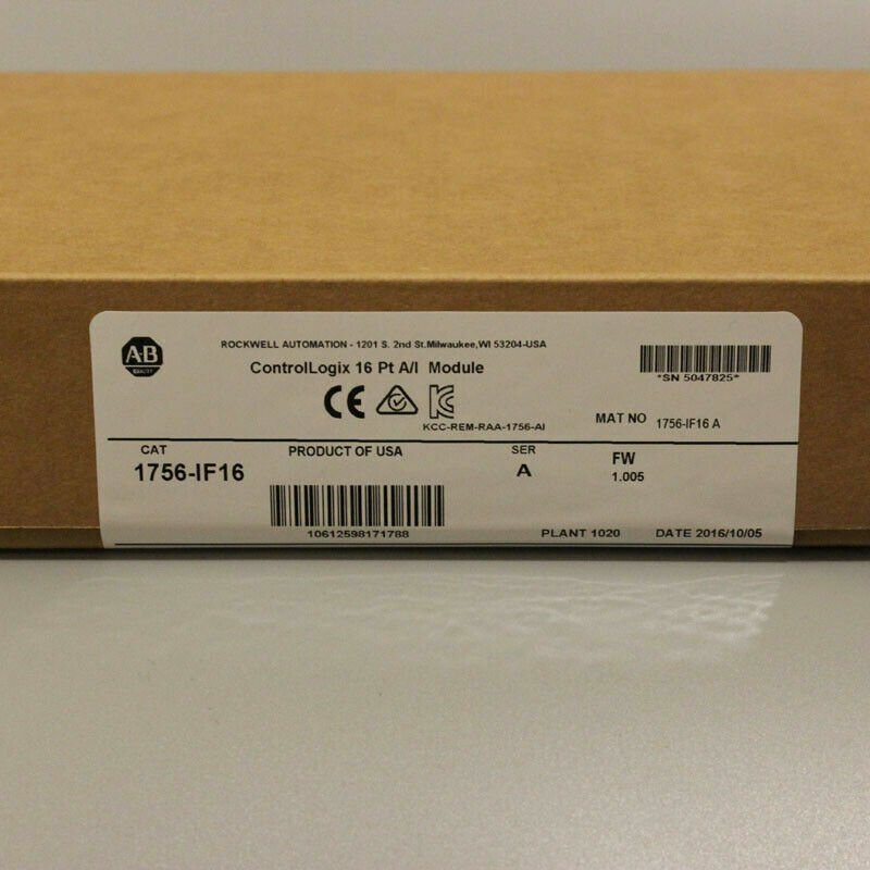 Allen Bradley AB 1756-IF16 1756IF16 ControlLogix 16 Point Input Module ...