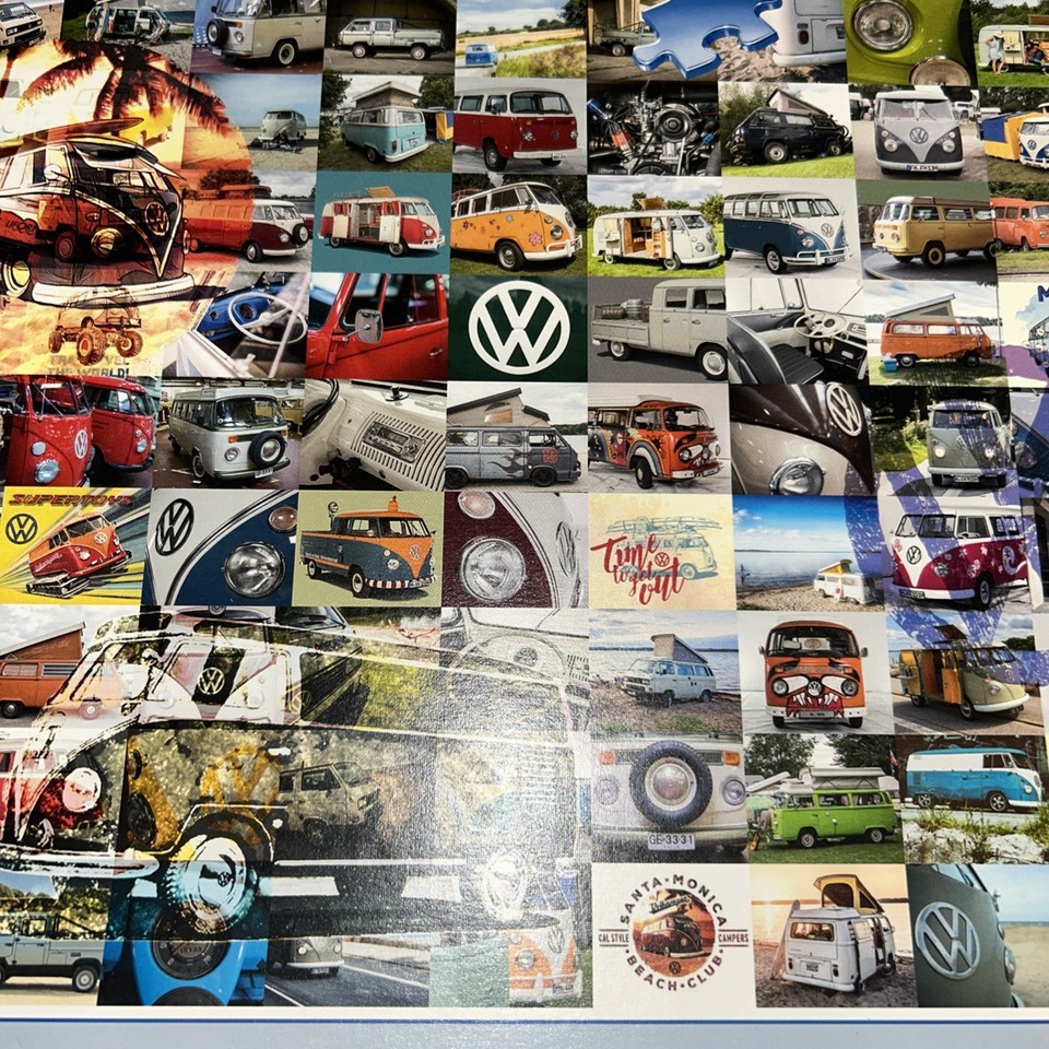 Ravensburger 3000 Piece Jigsaw Puzzle 99 VW Campervan Moments HTF Bag ...