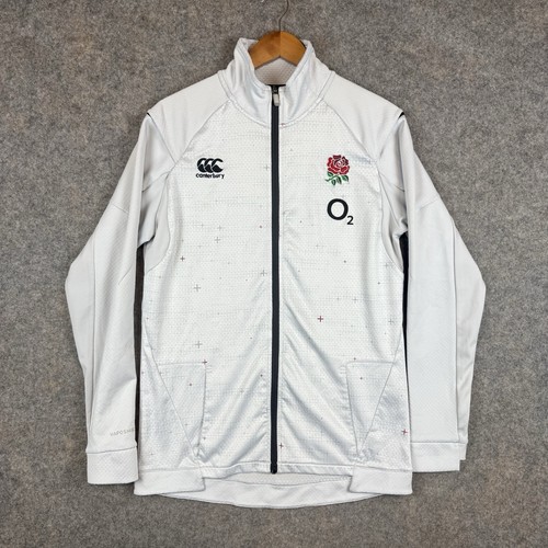 Canterbury England Rugby Mens Medium White VapoShield Training Jacket ...