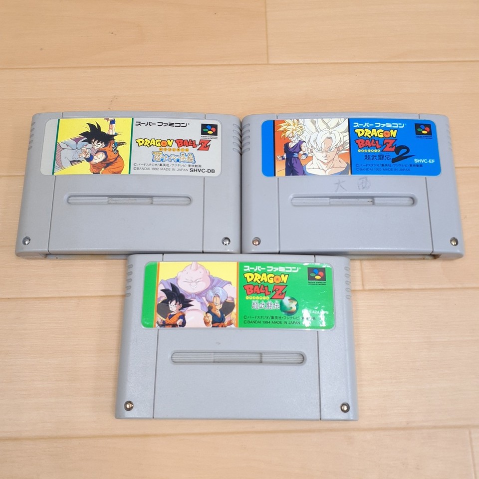 Super Famicom console bundle with 6 games tested Mario & Dragon Ball Z ...