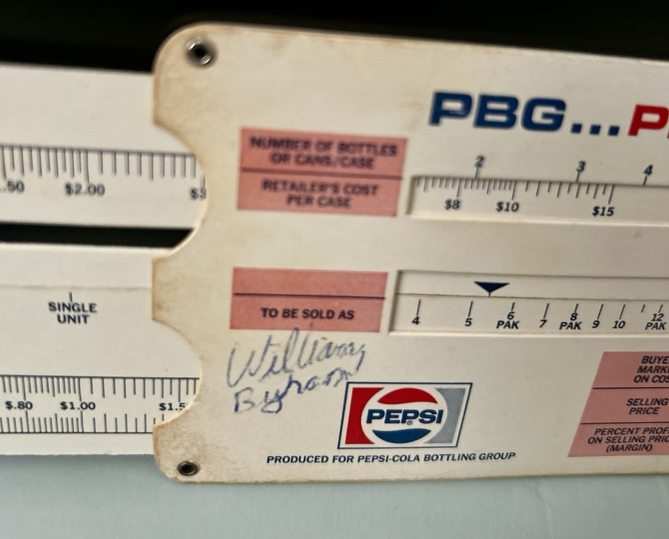 Vintage Pepsi-Cola Management Institute (PCMI) Profits Calculator. | eBay