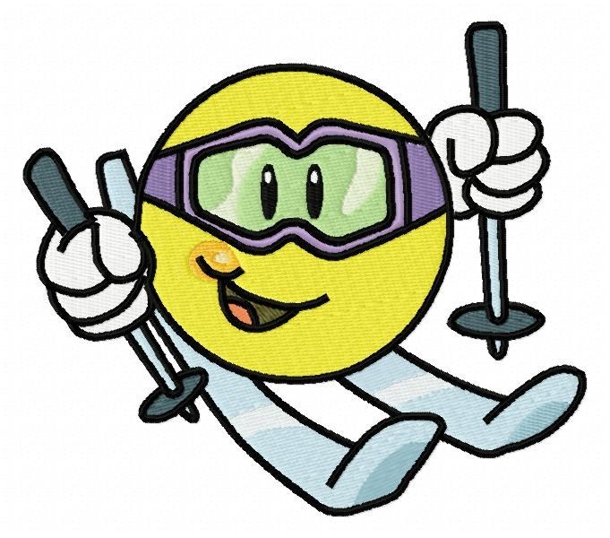 Sport Emoticons 10 Embroidery Designs 4x4 & 5x7 on multi-formatted CD ...