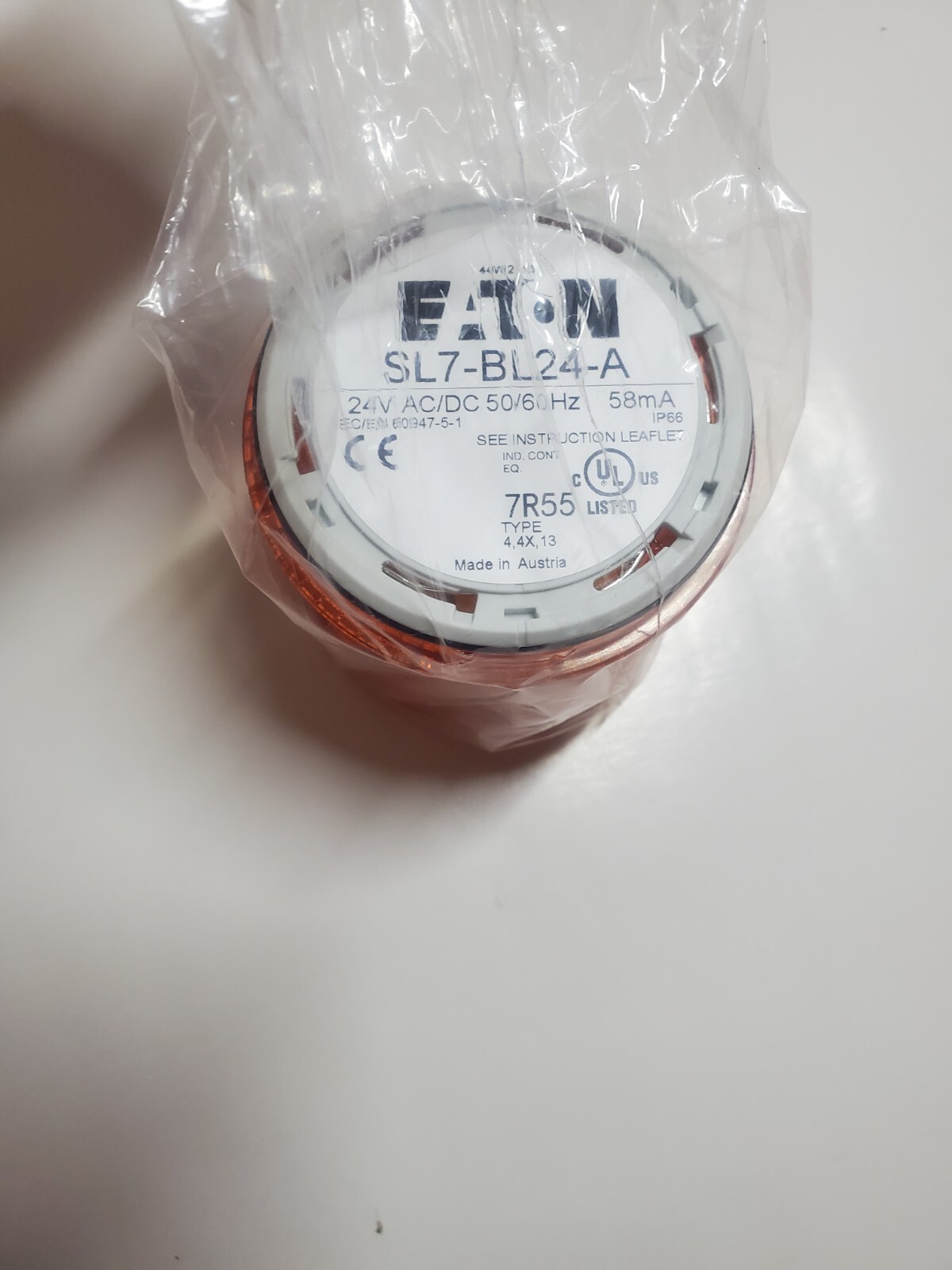 NEW EATON SL7-BL24-A LED BEACON STROBE LIGHT ORANGE AMBER SL7 24V 70MM ...