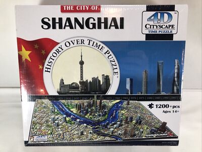 The City Of Shanghai History Over Time Puzzle 4D Cityscape Time 1200 ...